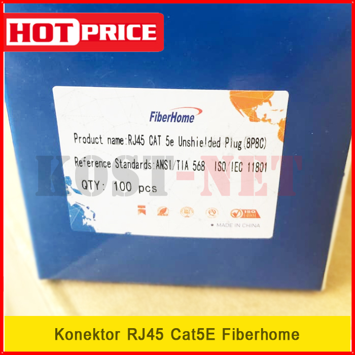 Konektor RJ45 Cat5E Fiberhome 1pack - Kost-Net.COM