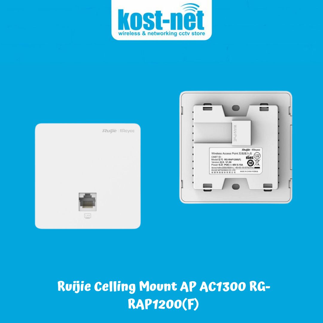 Ruijie Wall AP AC1300 RG-RAP1200(F) - Kost-Net.COM